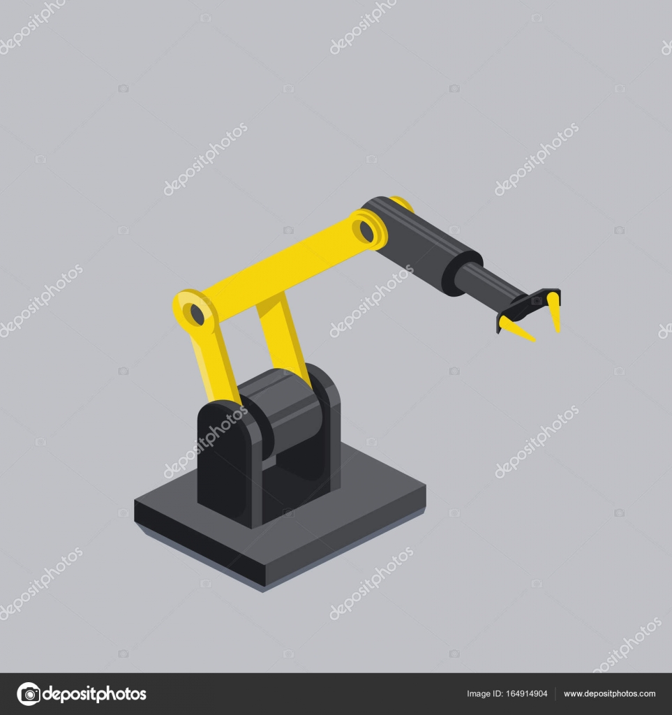 Robot industrial brazo isométrico vector ilustración Stock Vector by ... Robot industrial brazo isométrico vector ilustración Stock Vector by ...