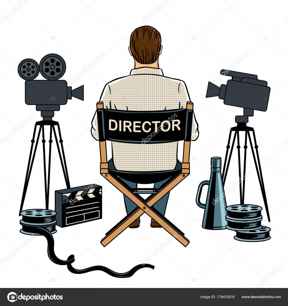 Stage Director Cartoon