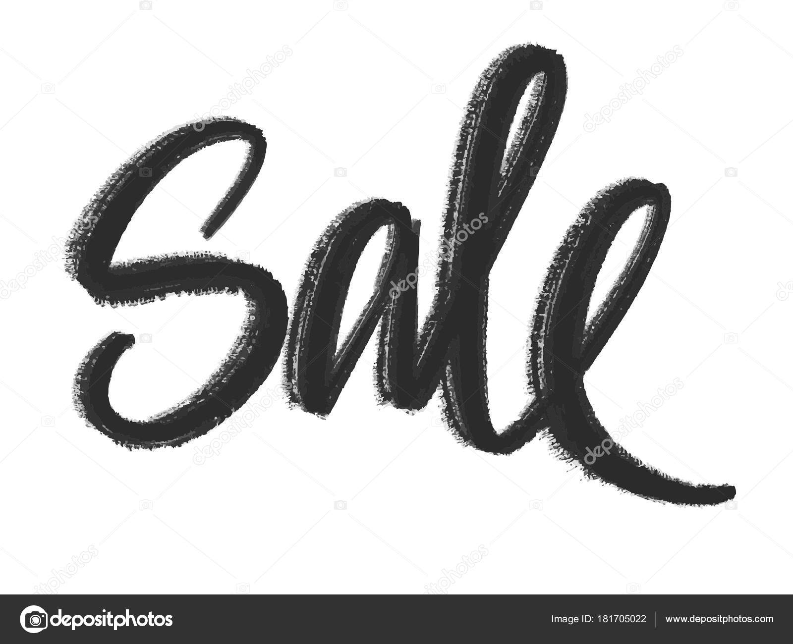 Sale hand lettering vector illustration Stock Vector by ...