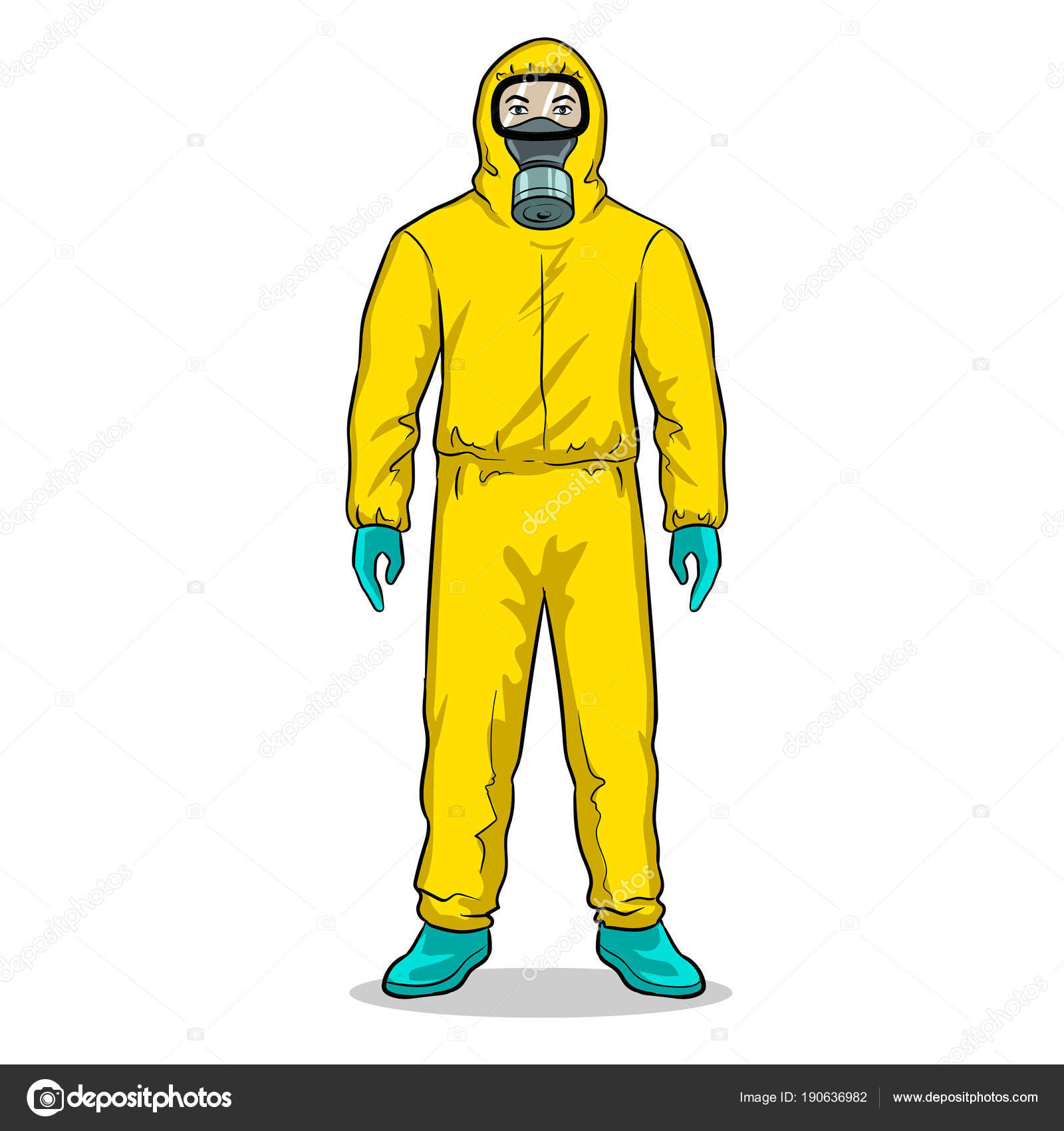 Biohazard Suit Drawing