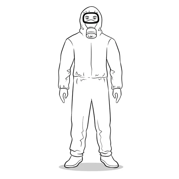Biohazard Suit Drawing
