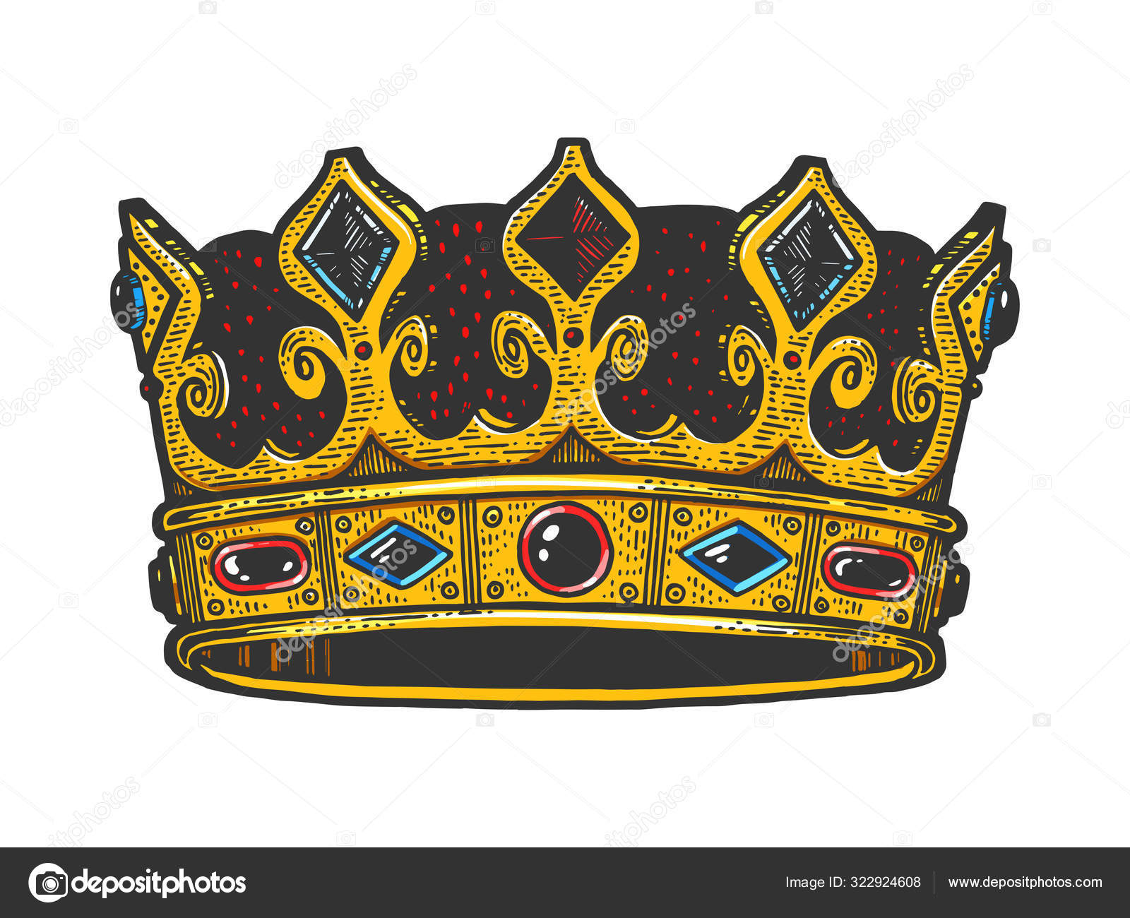 Royal Crown Outline