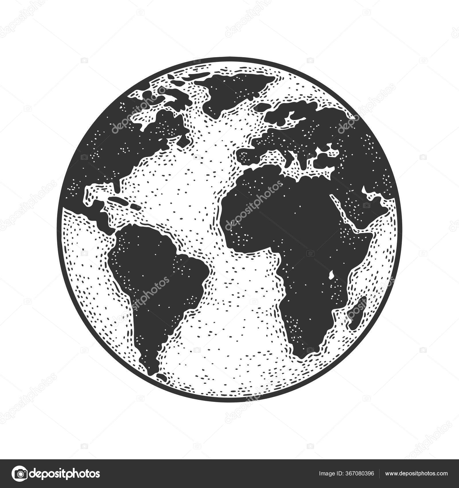 Bleistiftzeichnung Erde