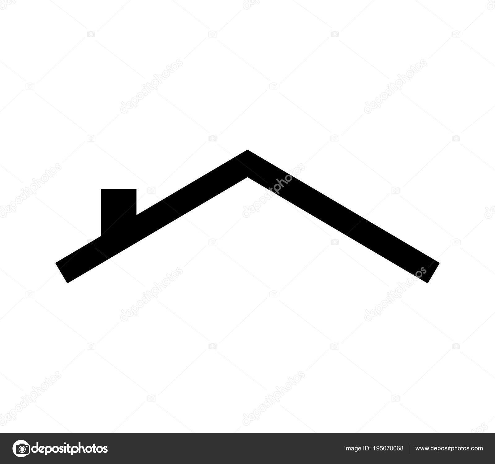 Dach Symbol Auf Weißem Hintergrund Stock-Vektorgrafik von ©marcotrapani 195070068