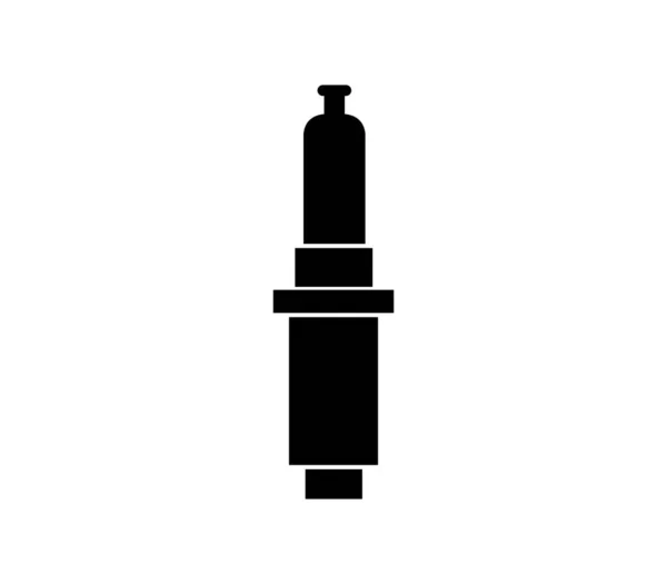 Neon Spark Plug Red Color Vector Illustration Flat Style Light Stock ...