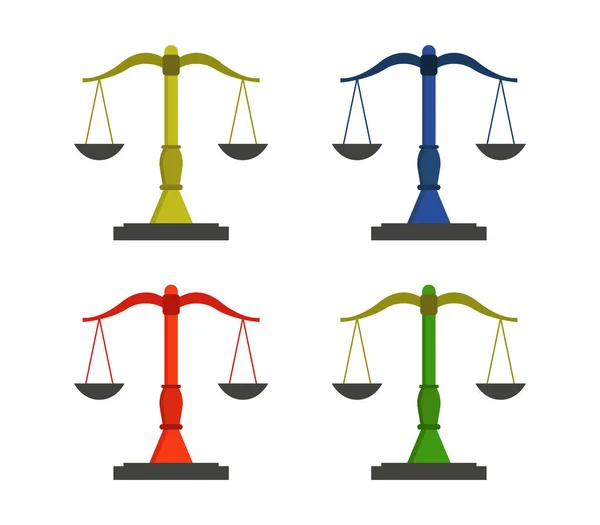 Set Color Scales Icon White Background Vector Illustration Stock Vector ...