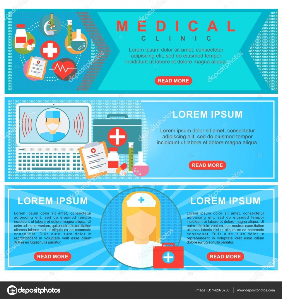 Medical poster banners Stock Vector by ©quarta 142076780