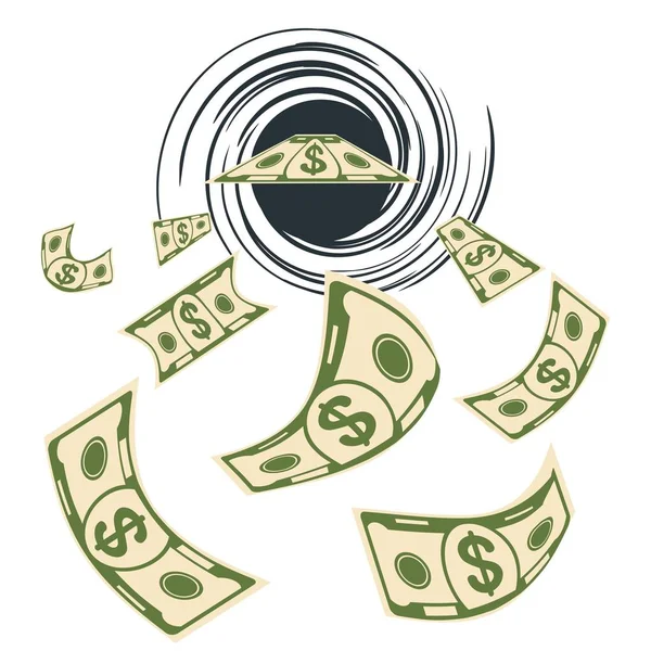 Money fly icon Vector Art Stock Images | Depositphotos