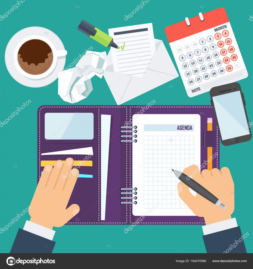 Man agenda concept Stock Vector Image by ©quarta #164470566