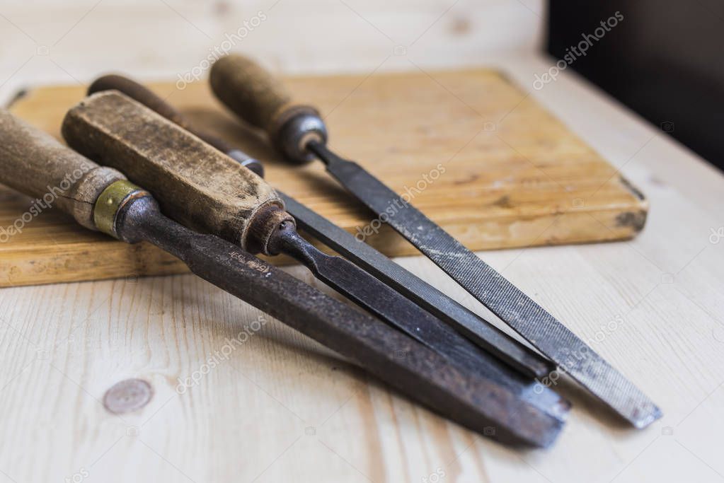 Vintage files and chisels 4 — Stock Photo © jalisko #148956097