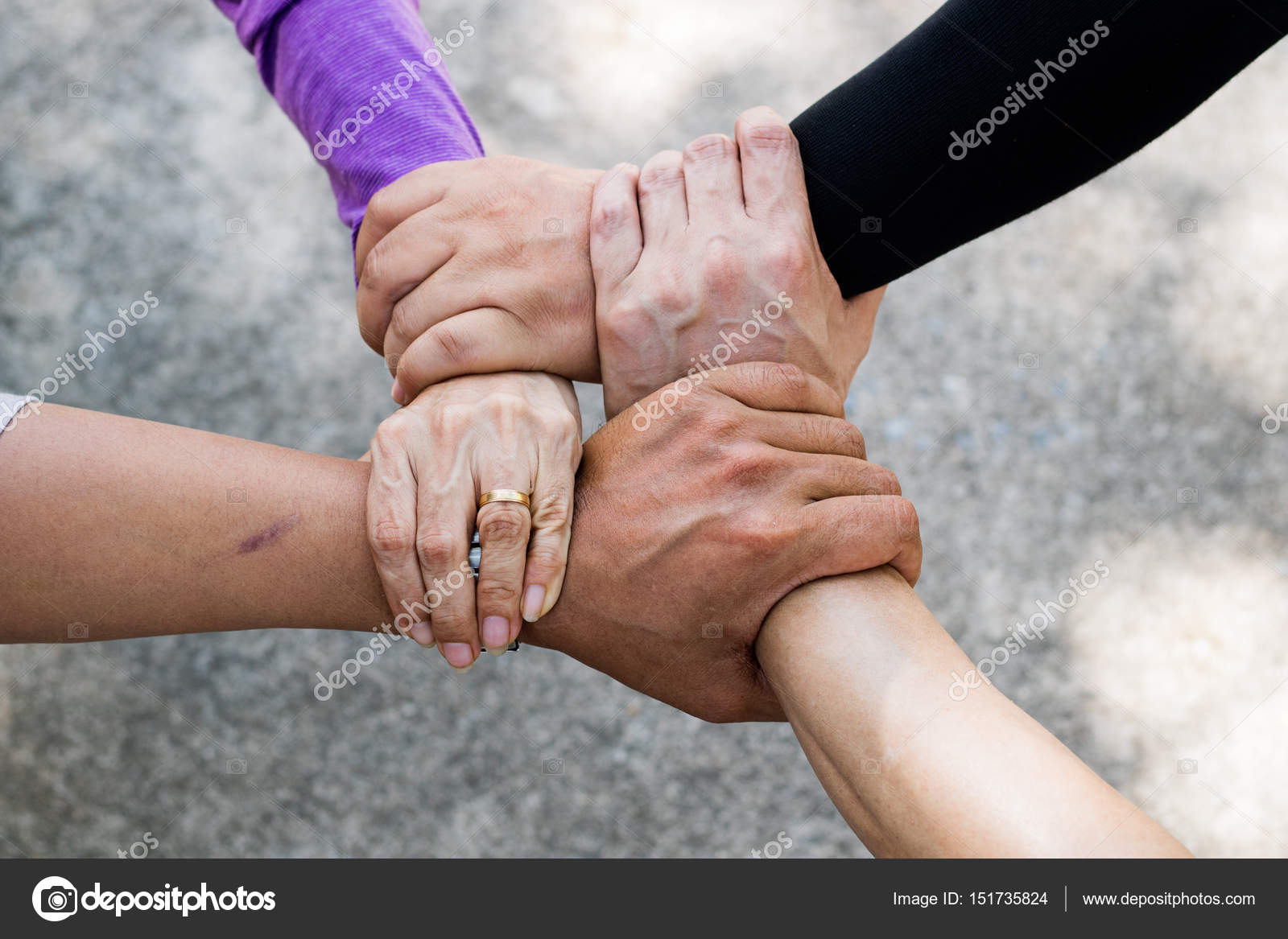 Hand Assemble Corporate Meeting /Teamwork Stock Photo by ©manop1984 ...