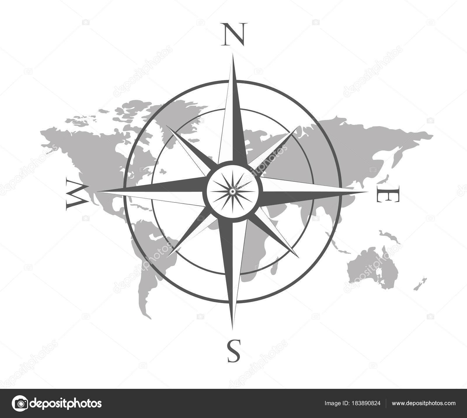 Map Compass Vector