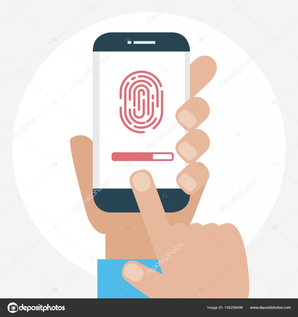 Mains de dessin animé tenant le téléphone Vecteur par ©johndory 156299496