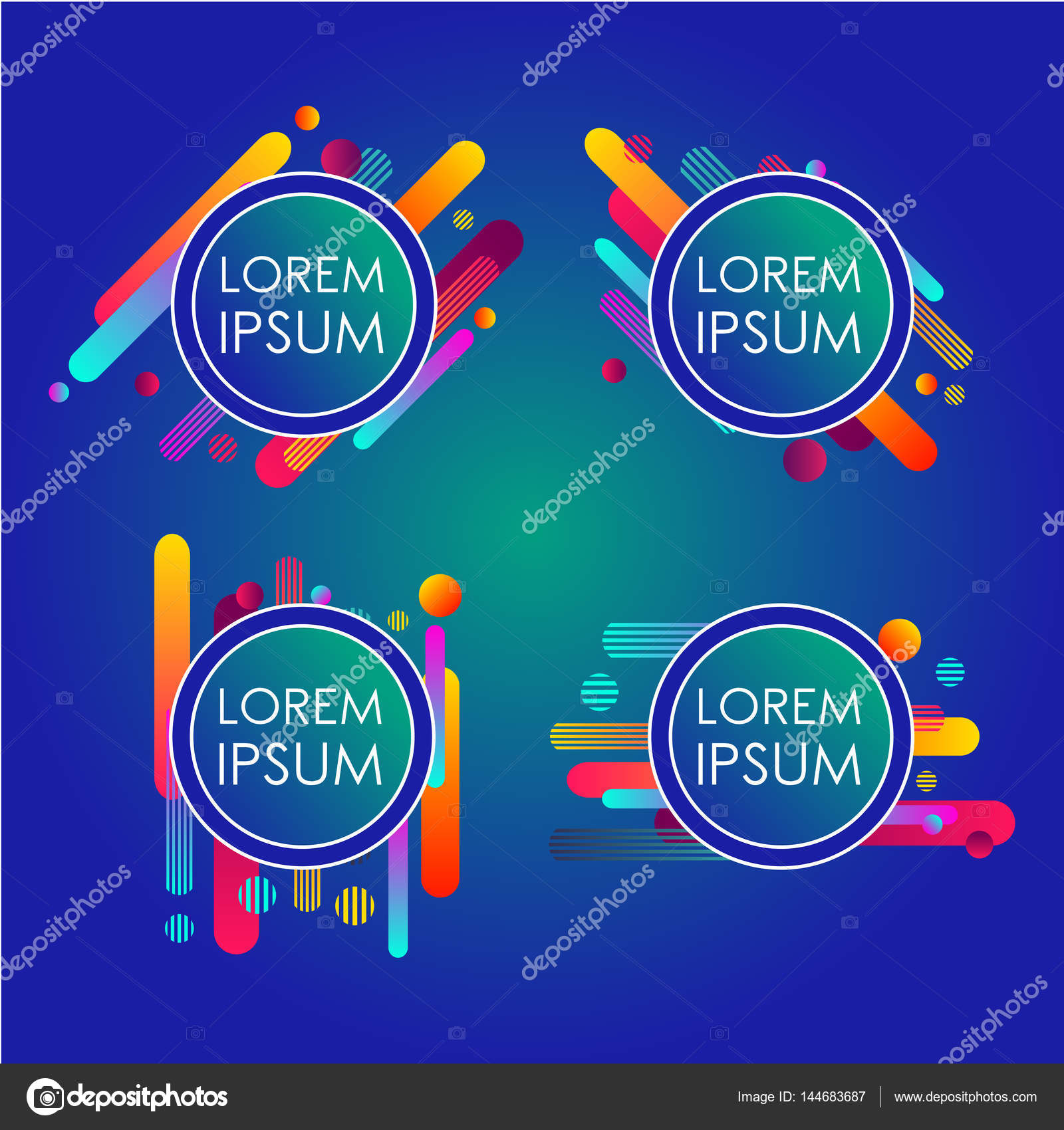 Design of colored circles Stock Vector Image by ©Shekularaz #144683687