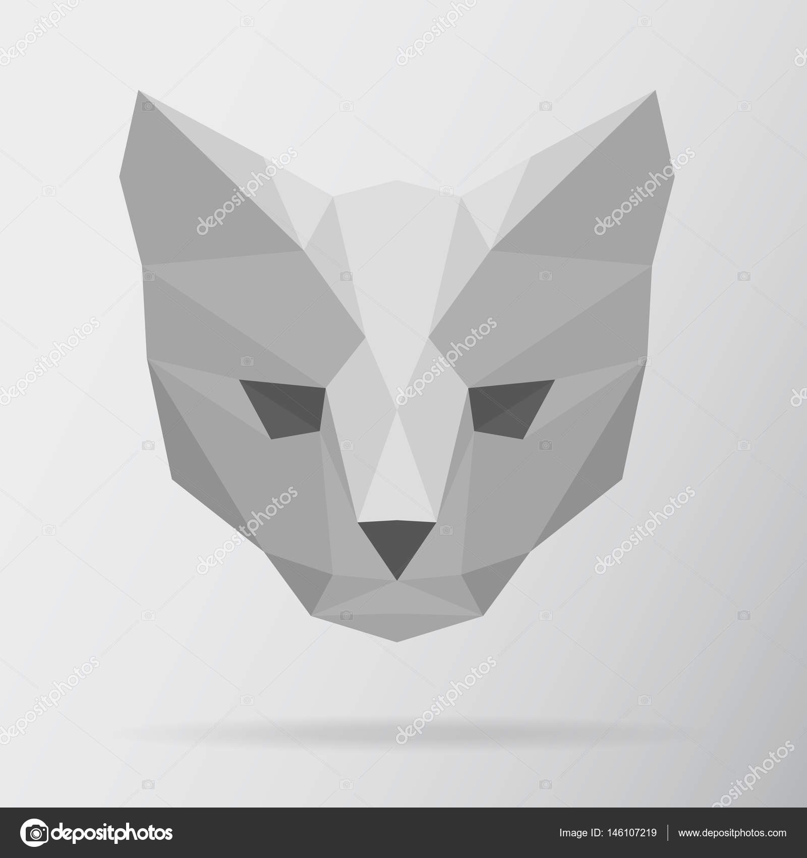 Cat low poly design. Stock Vector by ©Shekularaz 146107219