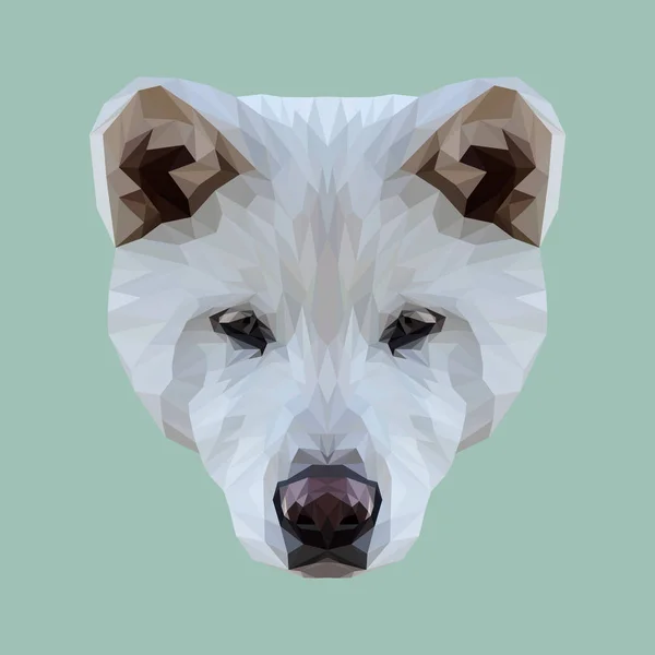 Cute cartoon dog made from triangles Stock Vector Image by ...