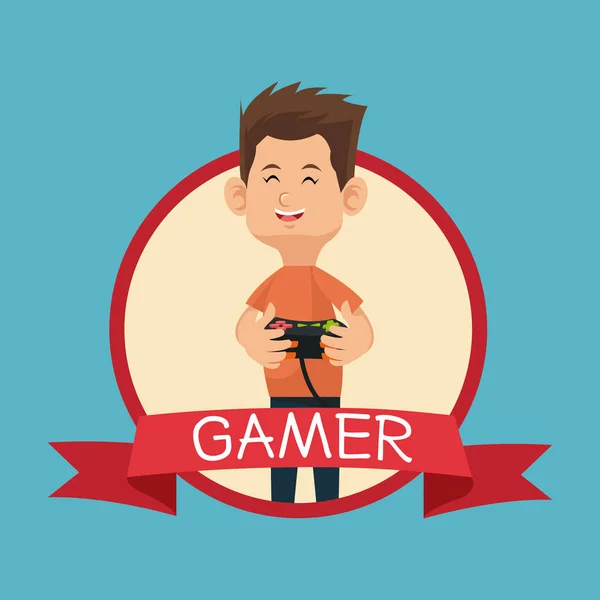 Dibujos animados gamer imágenes de stock de arte vectorial | Depositphotos