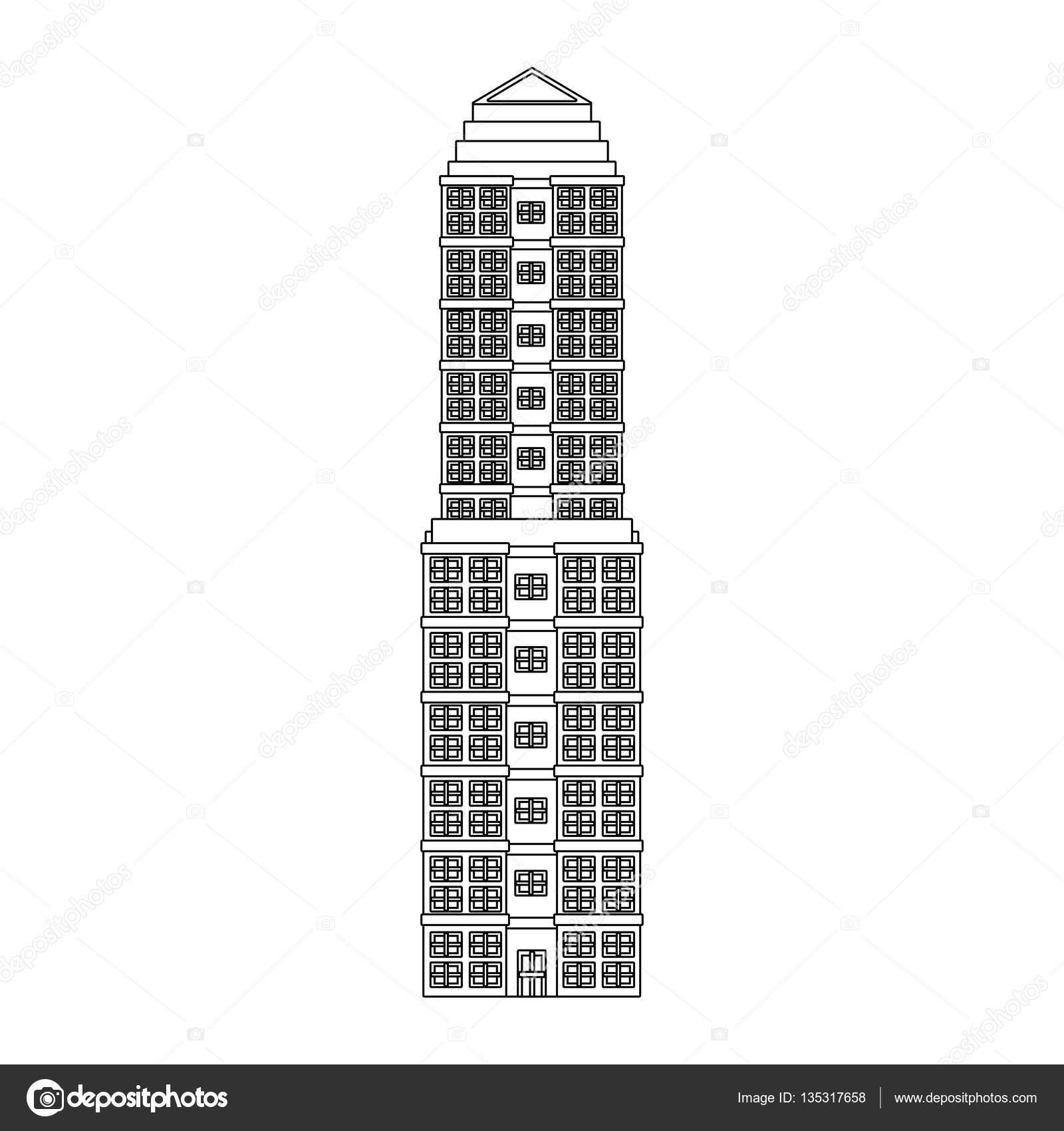Isolated building tower design Stock Vector by ©jemastock 135317658