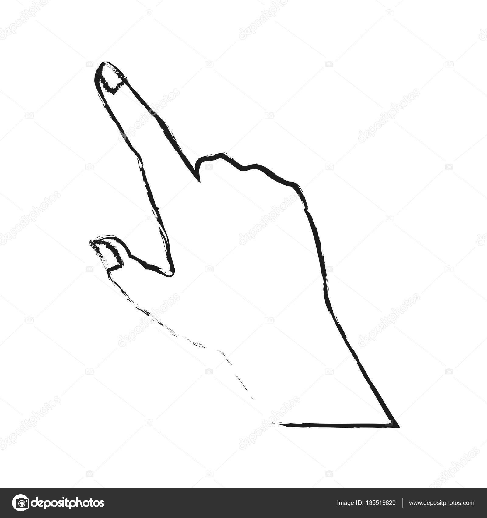 Diseño humano aislado de la mano Vector de stock #135519820 de ©jemastock