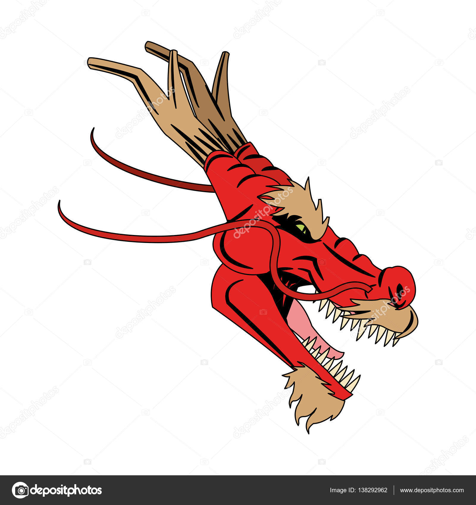 Dragon cartoon icon Stock Vector Image by ©jemastock #138292962