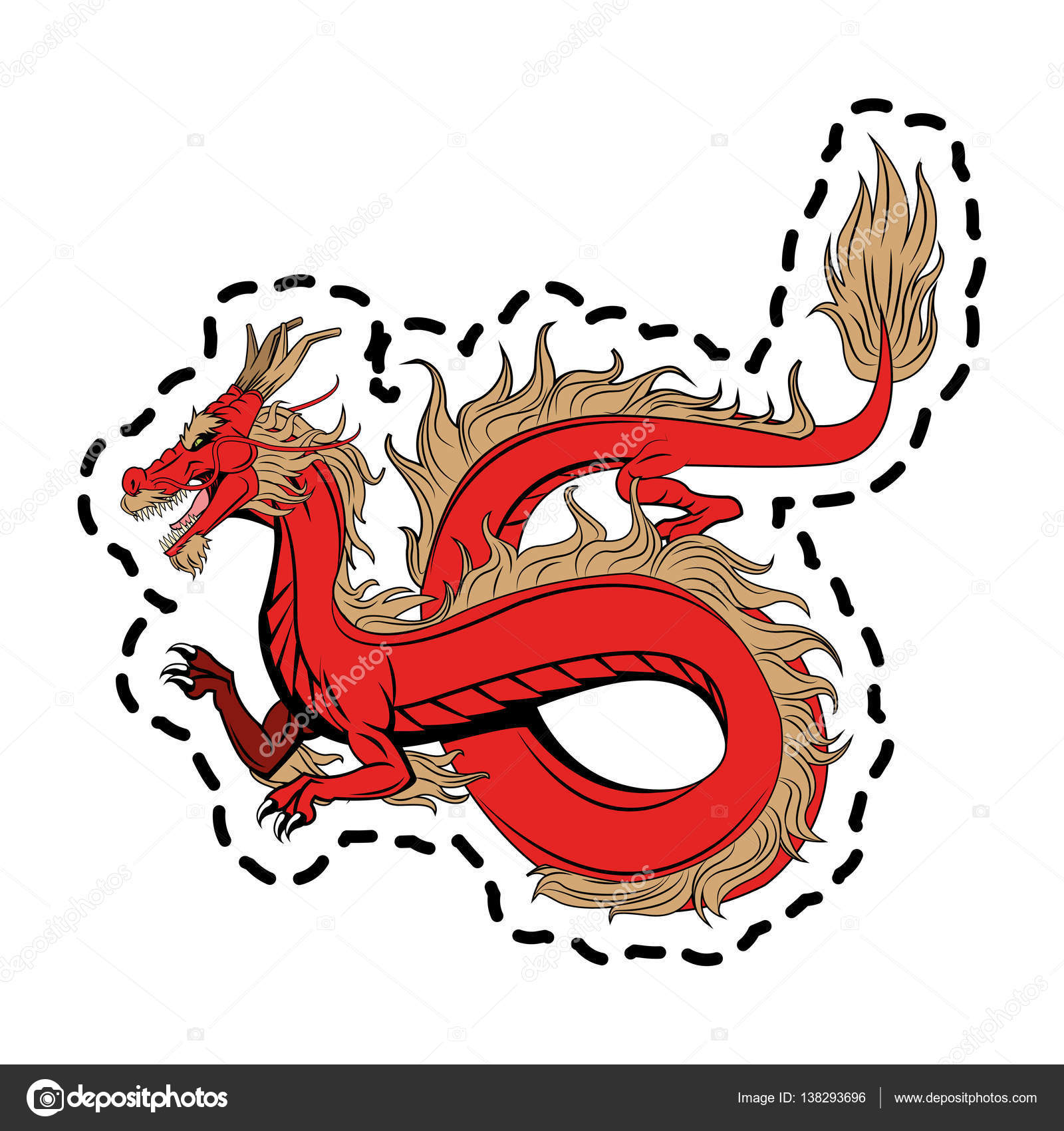 Dragon cartoon icon Stock Vector by ©jemastock 138293696