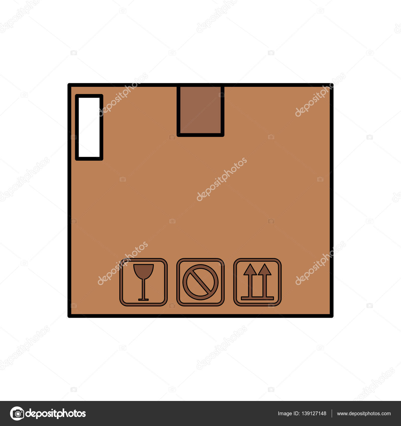 Carton box icon Stock Vector by ©jemastock 139127148
