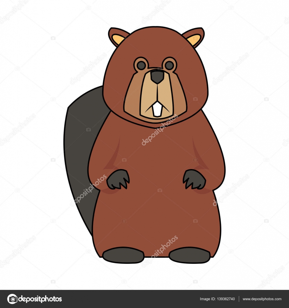 Beaver cartoon icon Stock Vector Image by ©jemastock #139362740