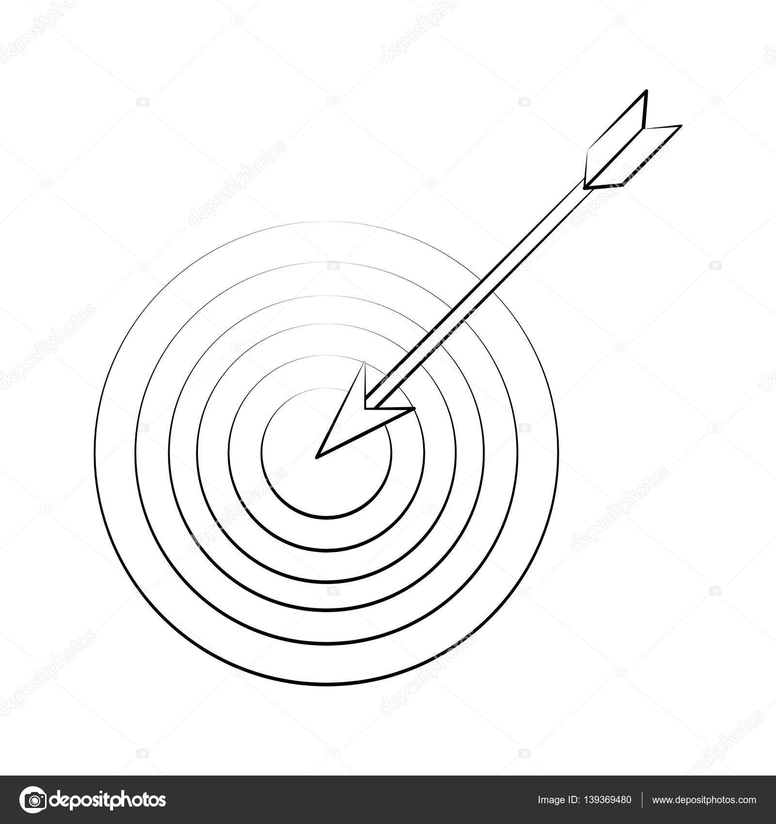 Target with arrow Stock Vector by ©jemastock 139369480