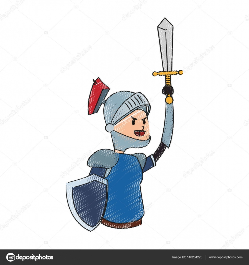 Knight cartoon icon Stock Vector Image by ©jemastock #140284226