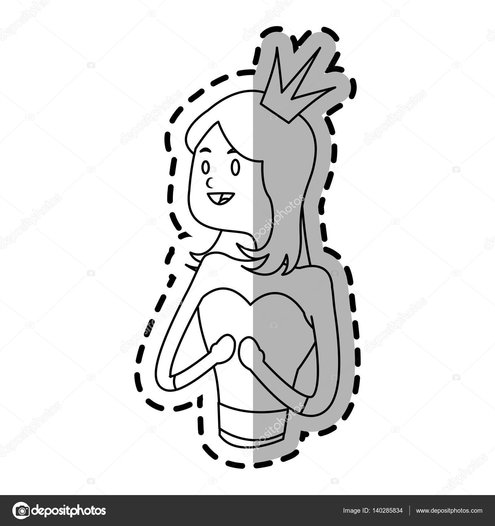 Princess cartoon icon Stock Vector Image by ©jemastock #140285834