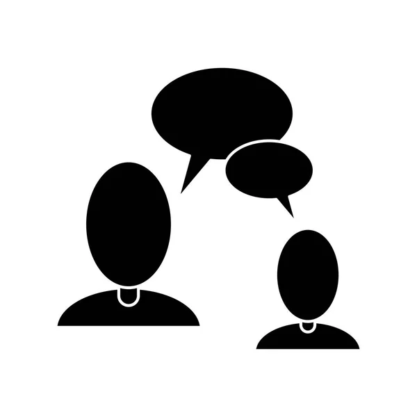 Teamwork meeting pictogram icon vector illustration — Stock Vector ...