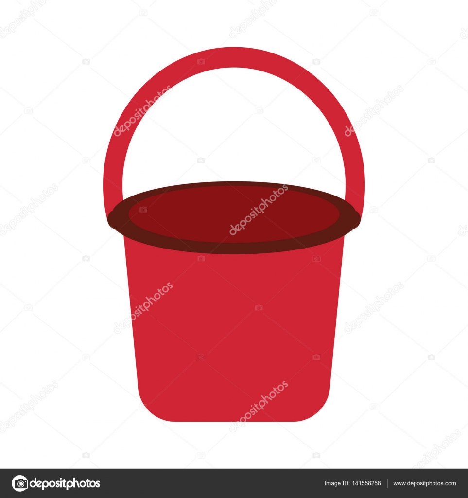 Red bucket icon Stock Vector by ©jemastock 141558258