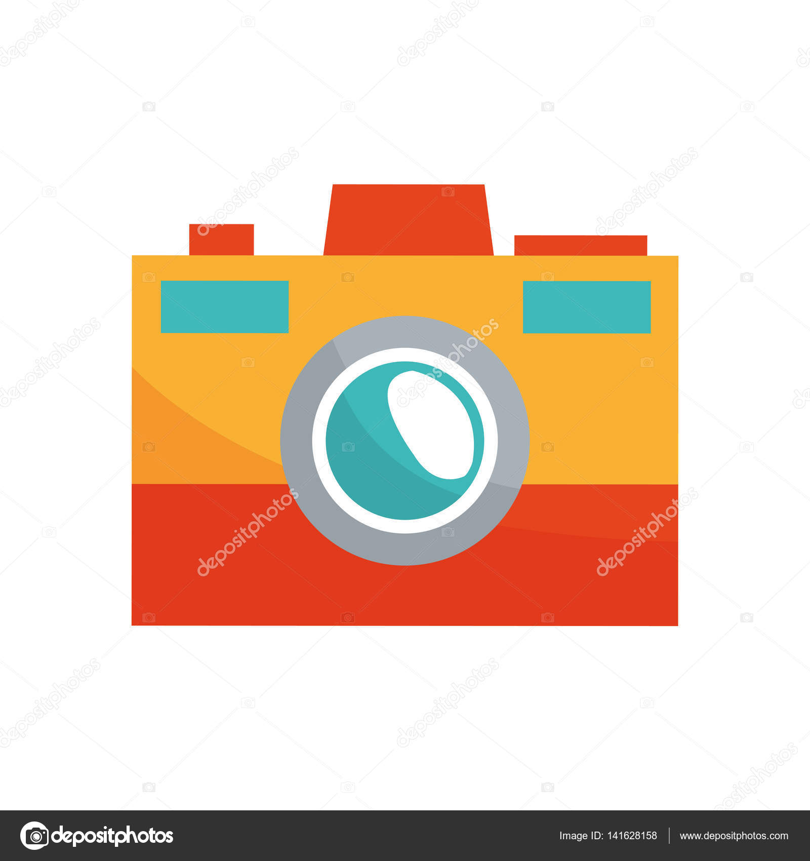 Photographic camera icon Stock Vector by ©jemastock 141628158