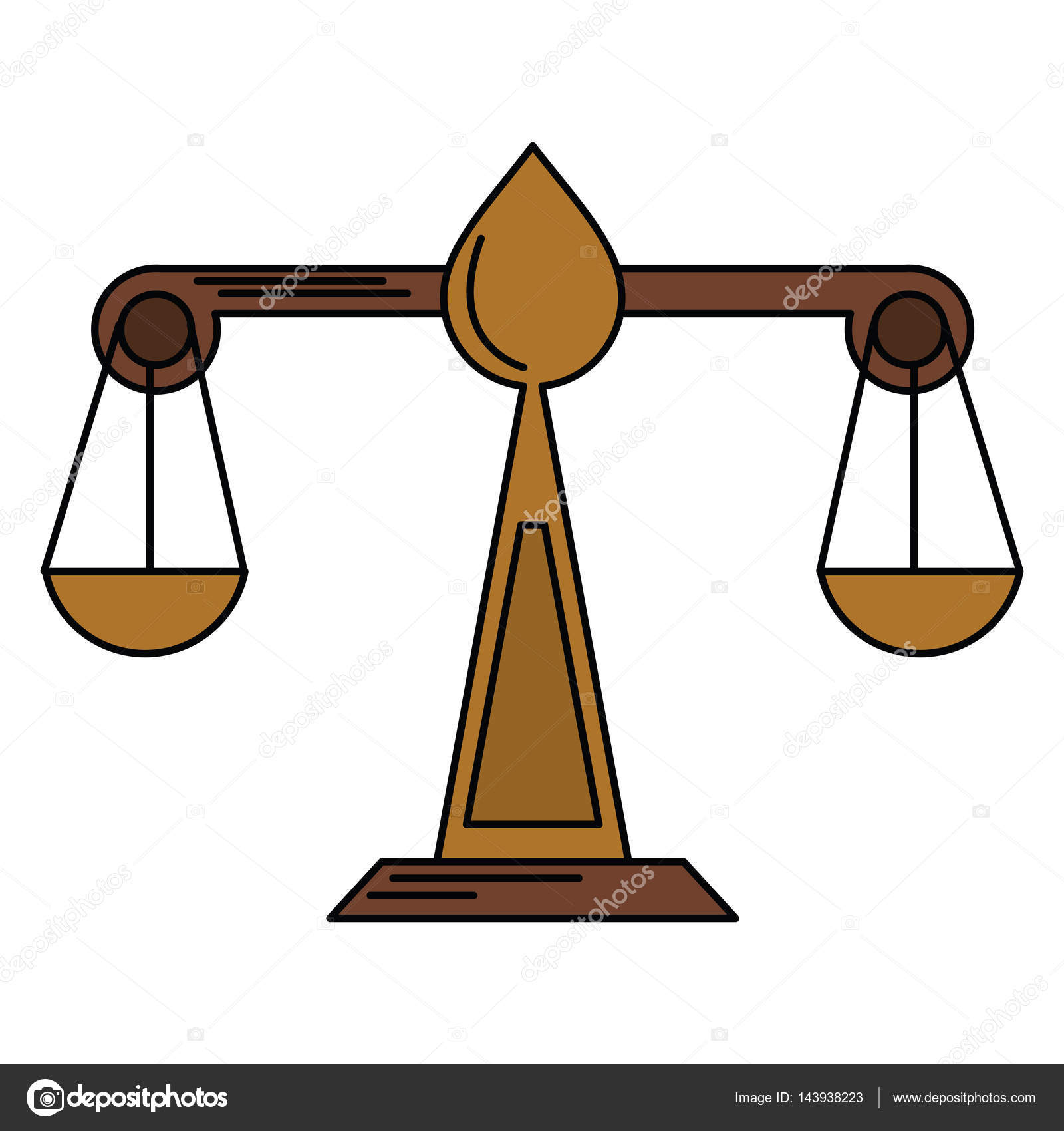 Gerechtigkeitsskala Clipart