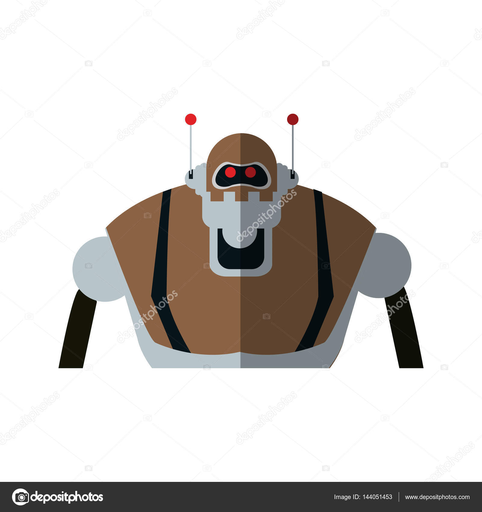 Robot cartoon icon Stock Illustration by ©jemastock #144051453