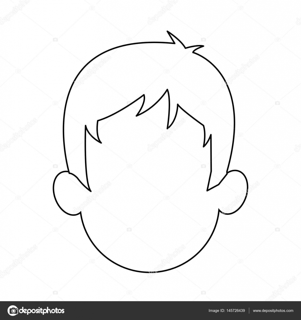 Hombre sin rostro icono de dibujos animados imagen Vector de stock ...