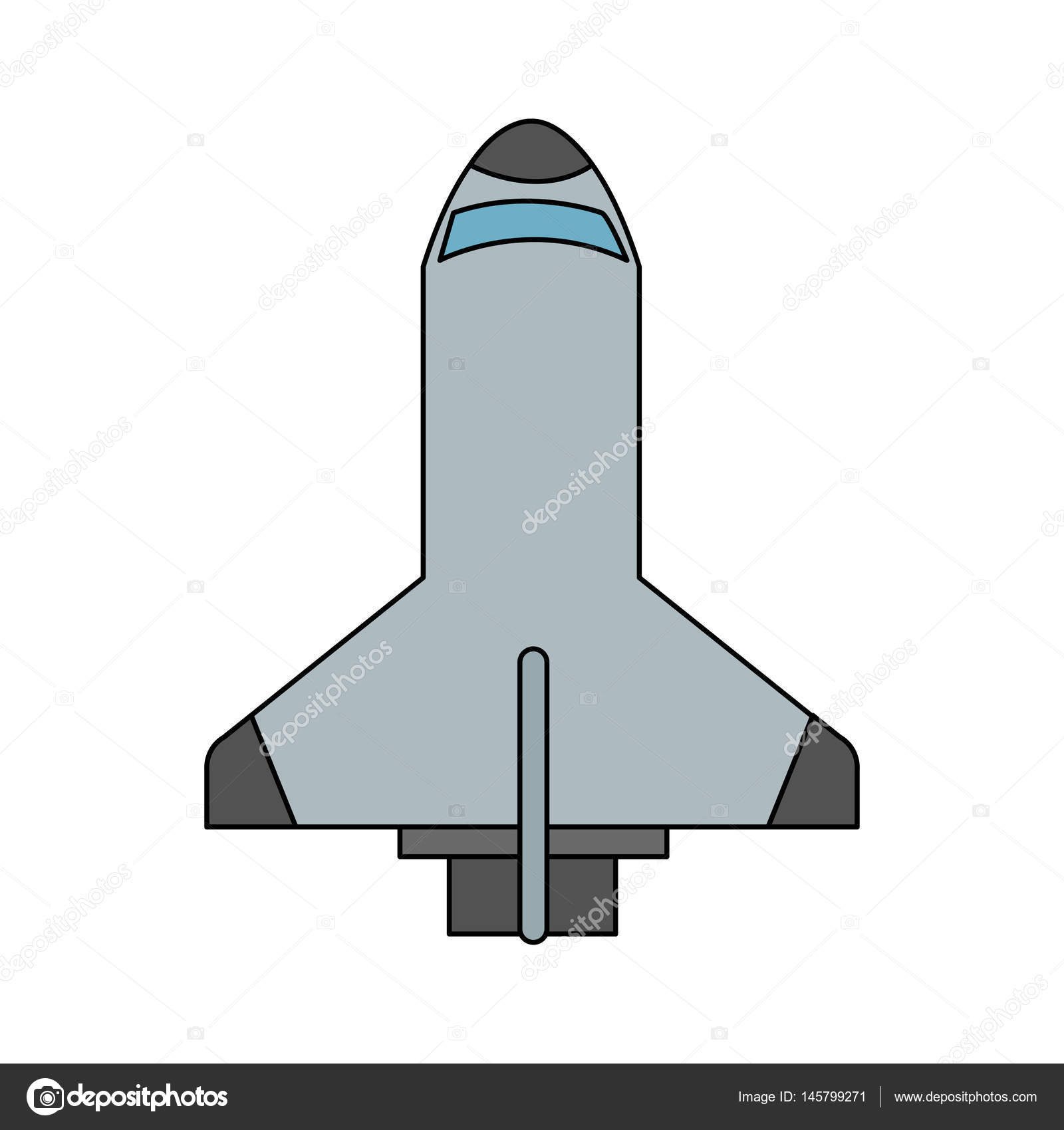 Simple Space Shuttle Icon
