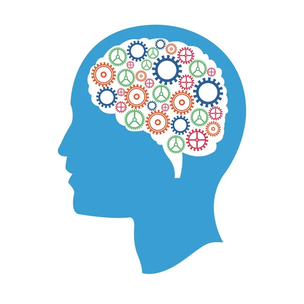 Icono De La Cabeza Humana Pensando En Diseño Gráfico Vectorial Vector