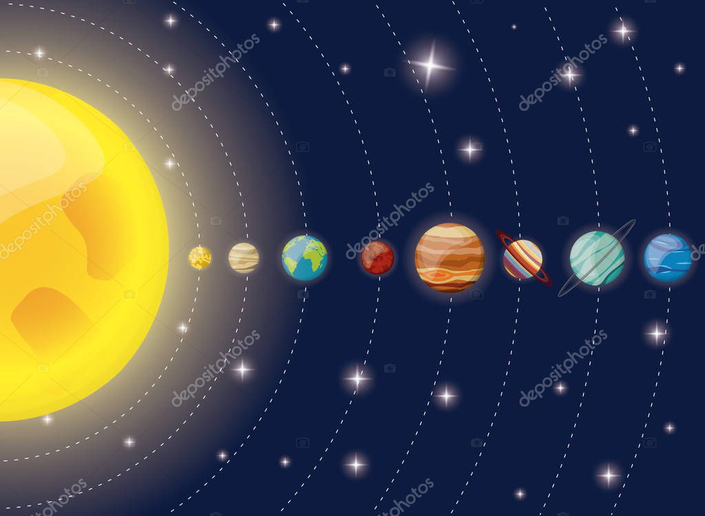solar system planets sun diagram — Stock Vector © jemastock #147030527 solar system planets sun diagram — Stock Vector © jemastock #147030527