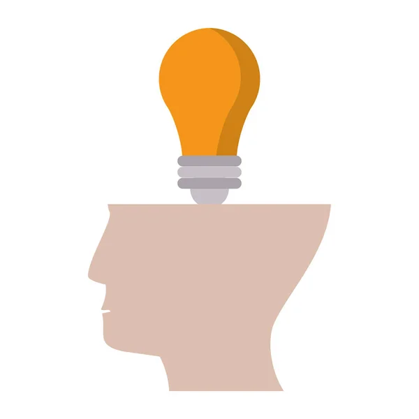 Icono De La Cabeza Humana Pensando En Diseño Gráfico Vectorial Vector