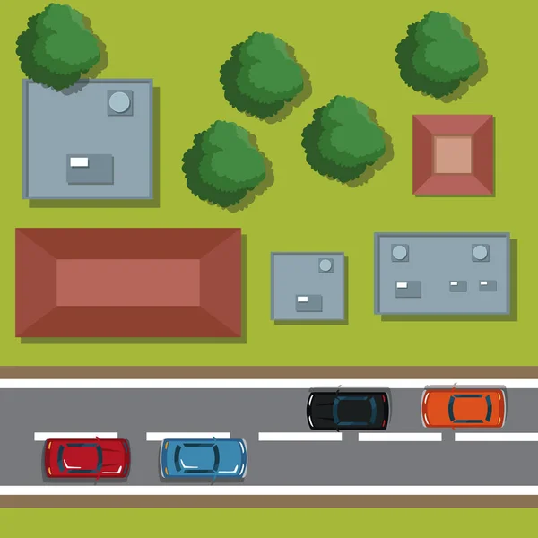 Urban top view cartoon Stock Vector Image by ©jemastock #181808656