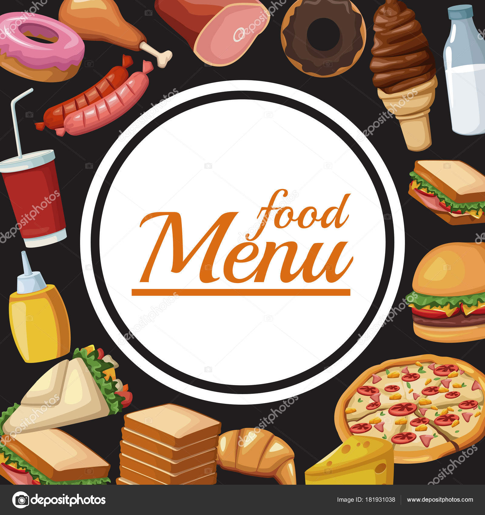 Food restaurant menu Stock Vector Image by ©jemastock #181931038