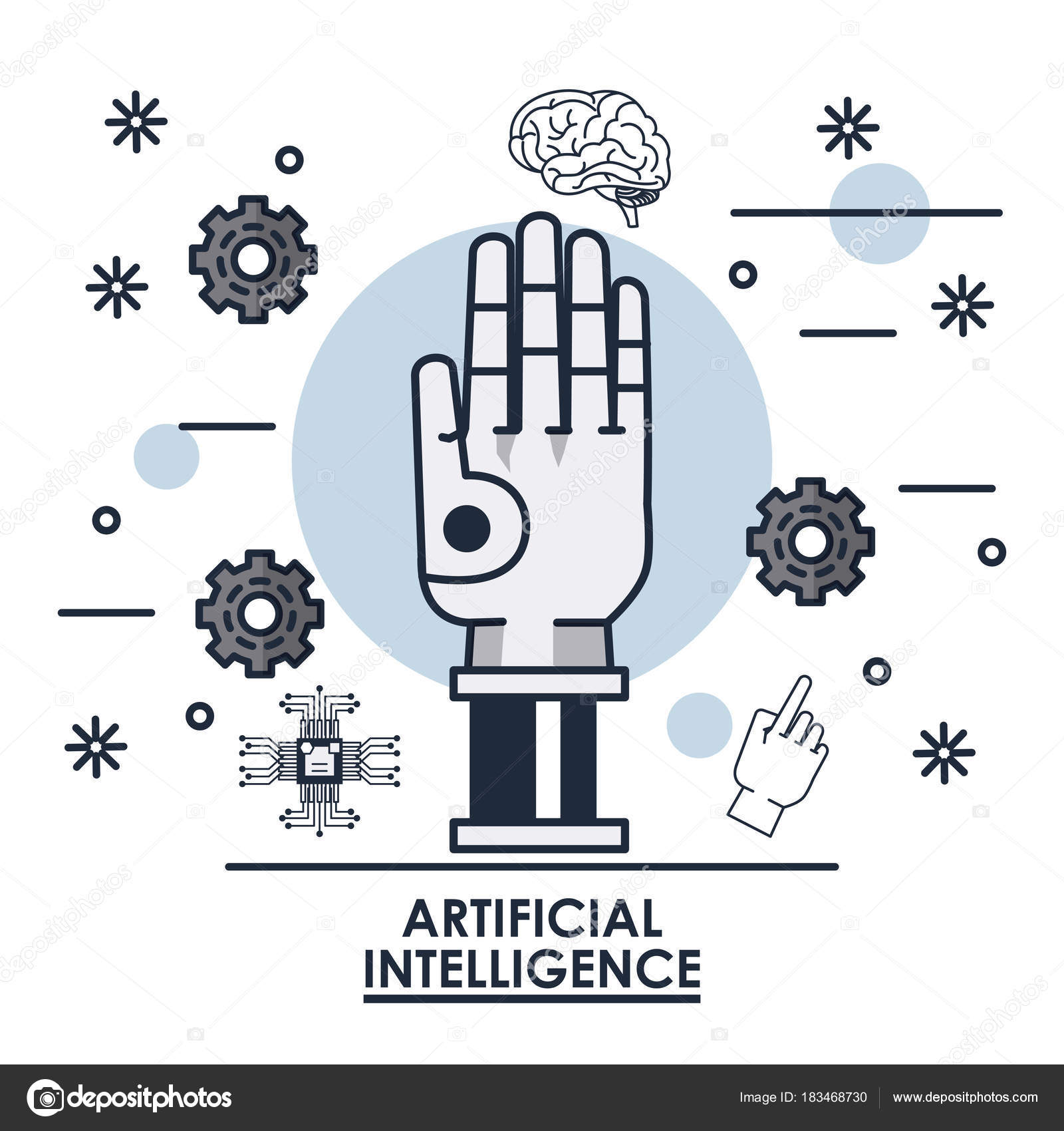 Artificial intelligence technology Stock Vector Image by ©jemastock #183468730