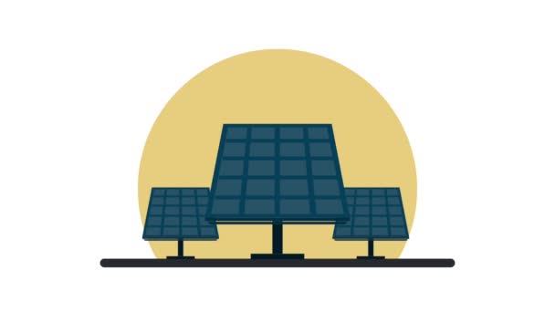 Solar panels under sun HD animation — Stock Video © jemastock #188922970