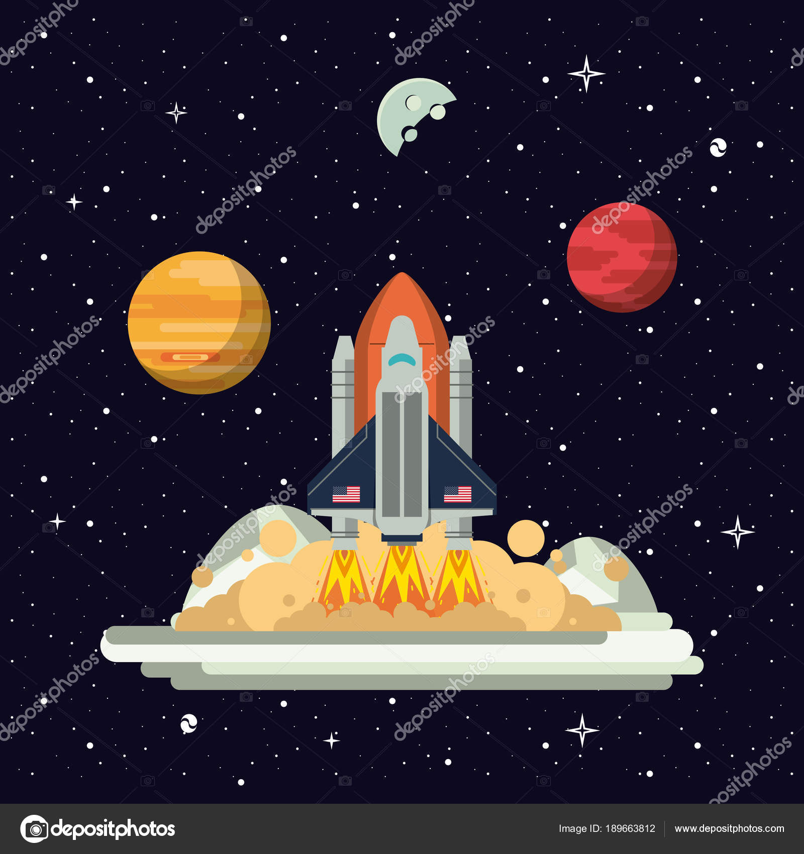 Space Shuttle Graphic Design