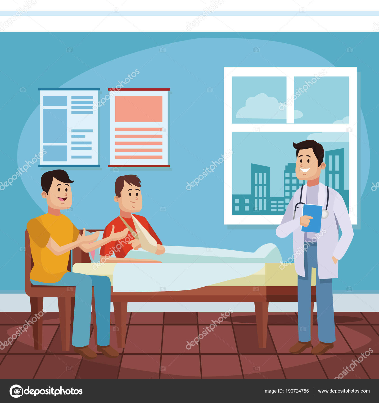 Doctors office cartoon Stock Vector Image by ©jemastock #190724756