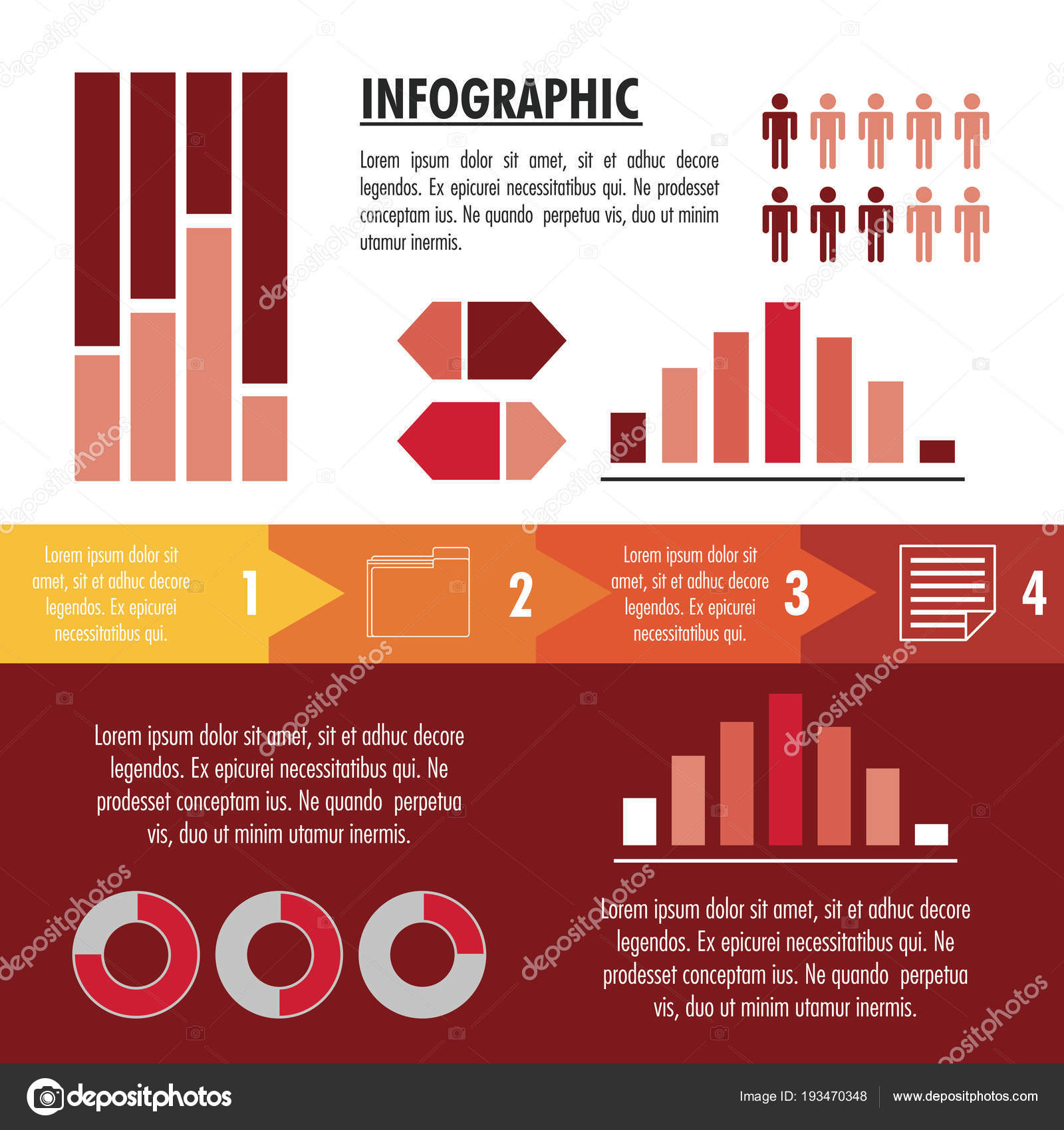 Infographic with statistics design Stock Vector by ©jemastock 193470348
