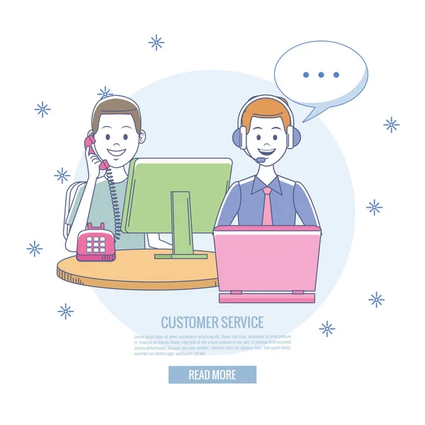 19,640 Cartoon customer service Vector Images | Depositphotos