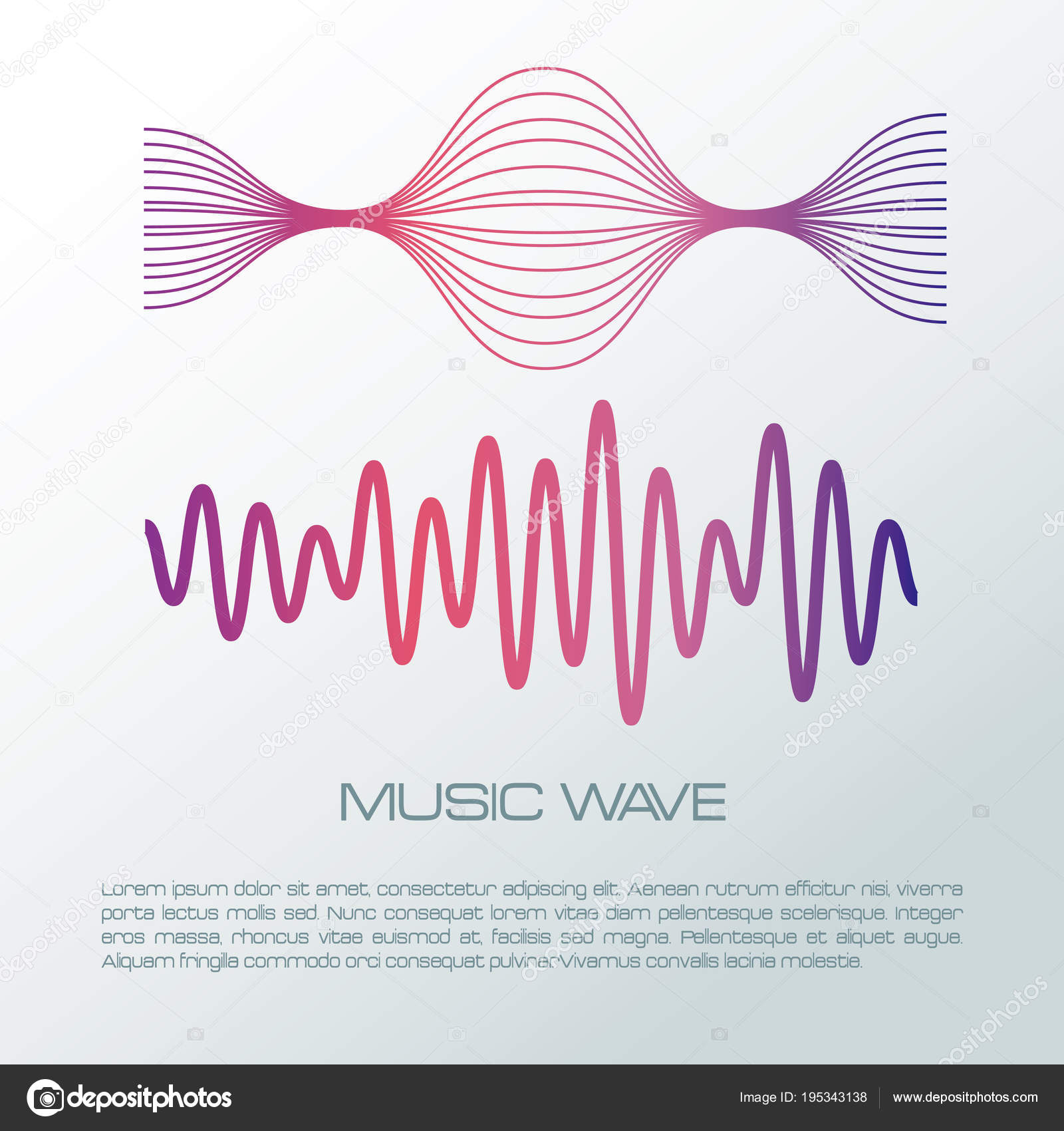 Music wave infographic Stock Vector by ©jemastock 195343138