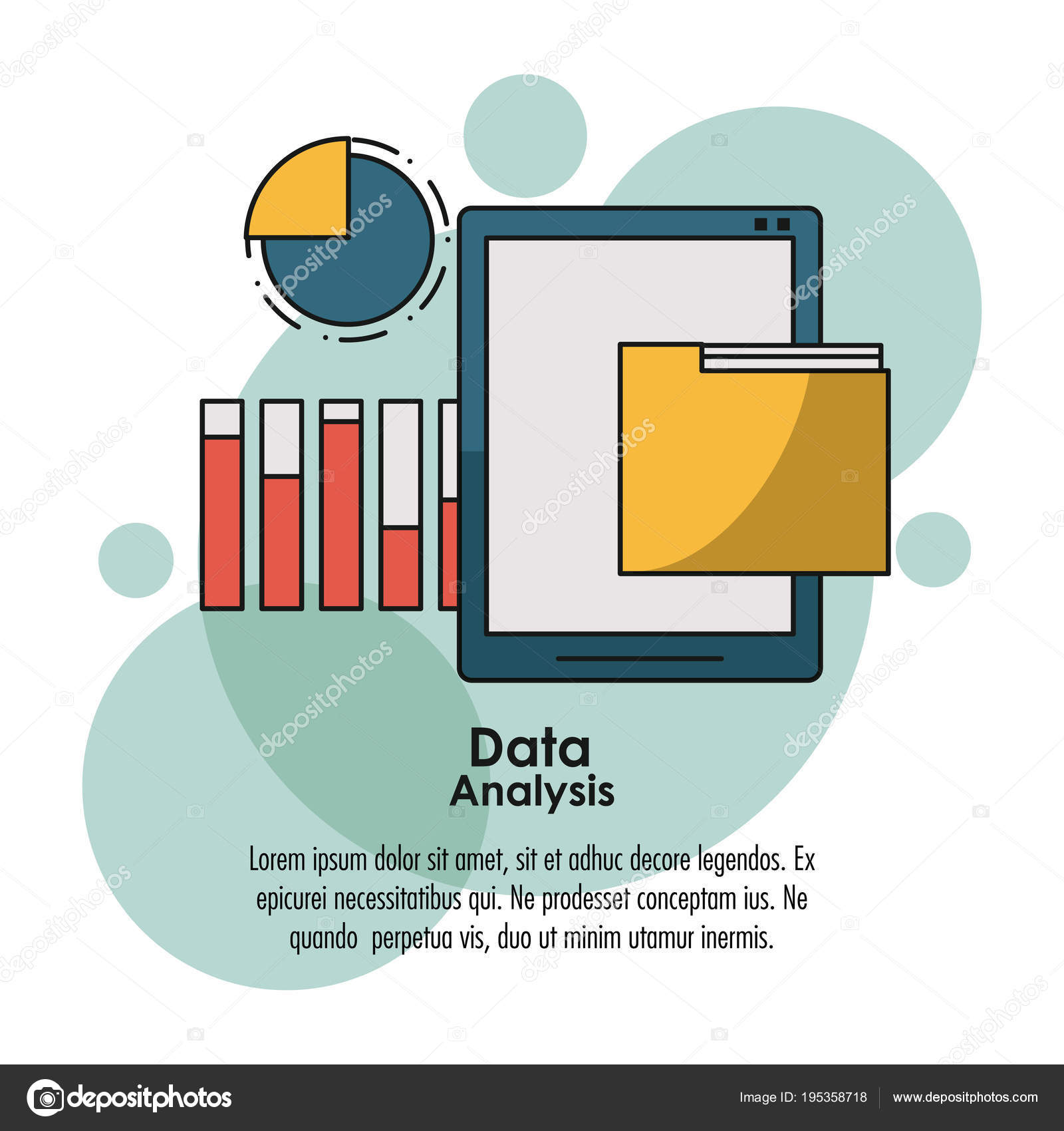 Data analysis infographic Stock Illustration by ©jemastock #195358718